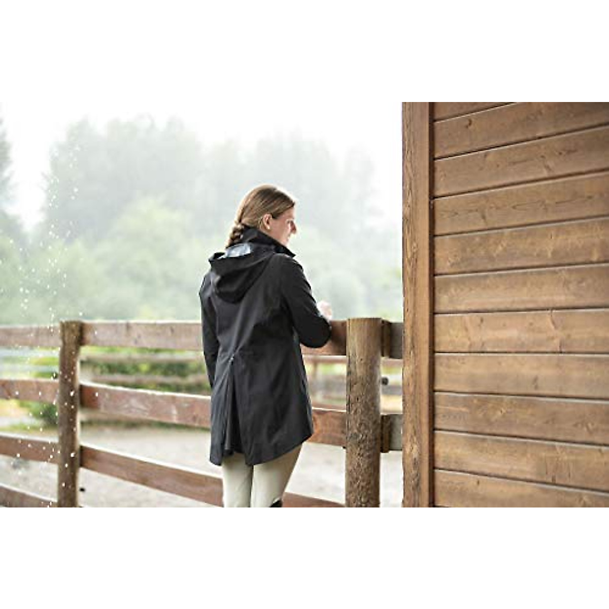 Kerrits Waterproof Rain Jacket Black Size: M