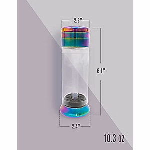 Right vibes 4 pieces grinder 2.2 cone with accessories to adjust it , Zinc alloy 3 in 1 multicolor