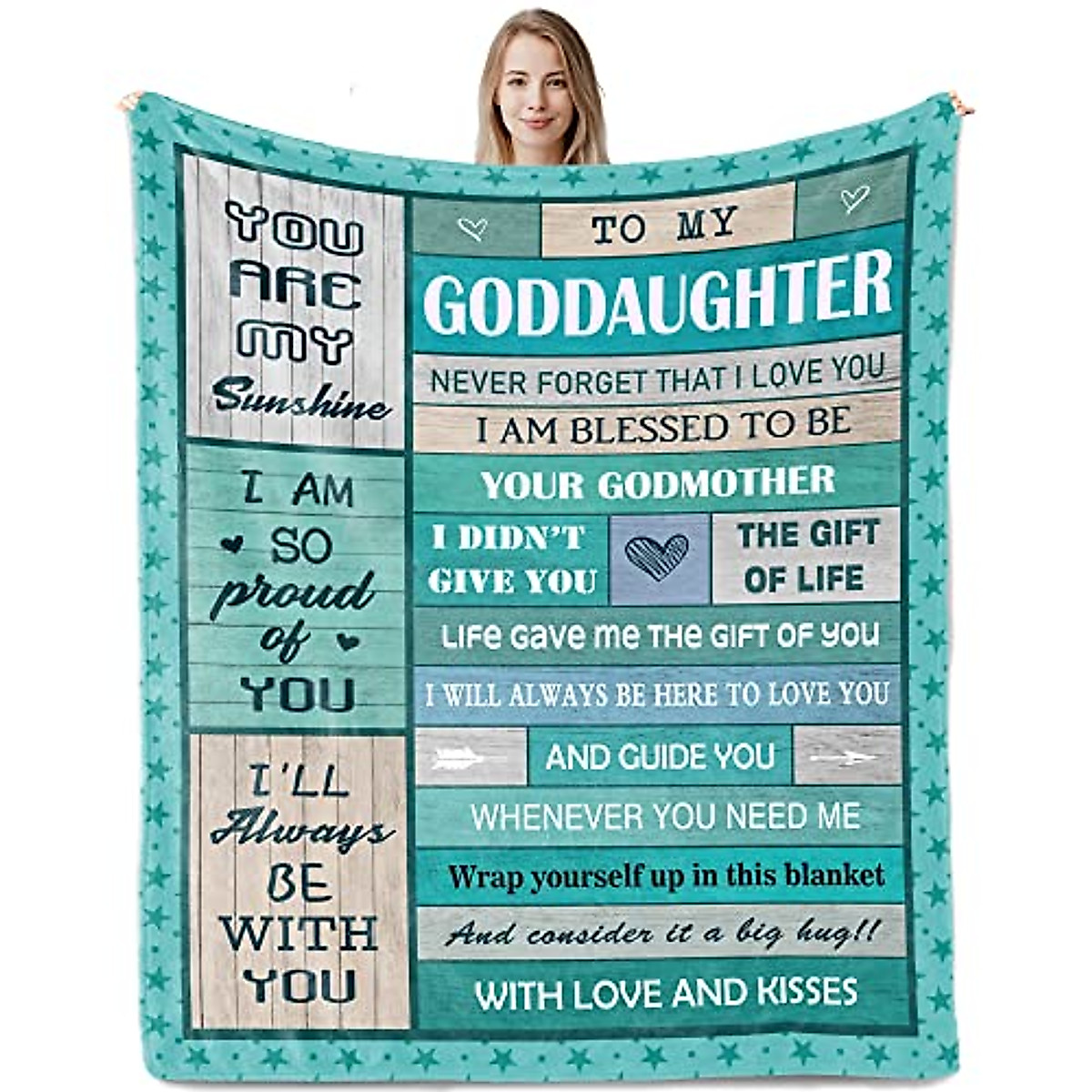 Goddaughter Gifts from Godmother, to My Goddaughter Gifts, Valentines Day Goddaughter Gifts, Gifts for Goddaughter, Best Gifts for Goddaughter, Unique Goddaughter Birthday Gifts Ideas Blanket 50"x60"