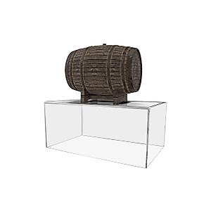 20" x 12" x 9" Acrylic Display Riser Box with One Open Side No Lid Versatile Clear Rectangular Retail Product Platform and Merchandise Storage Bin by Marketing Holders