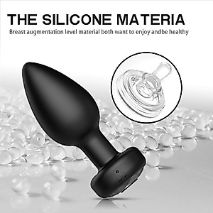 Anal Plug Small Butt Plug - 10 Modes Vibrating Butt Plug,Adult Sex Toys & Games for Men Womens,Small Butt Plug for Female Male Prostate Massage Vibrating Anal Sex Toys for Men,Black