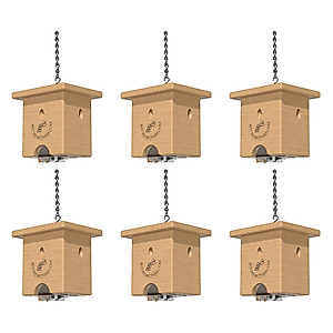 Best Bee Brothers Carpenter Bee Traps for Outside - Carpenter Bee Trap, Pine Turbo Trap Wood Bee Traps - Professional-Grade Carpenter Bee Traps for Outdoors Hanging - Bee Catchers for Outside (6 Pack)