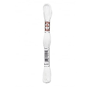 DMC Soft Cotton Embroidery Thread Blanc - per Skein