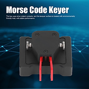CW Morse Code Keys Double Paddle Morse Code Key 730A Automatic Paddle Key CW Morse Code Keyer for Radio Experiment 3.5 Dual Channel Output Morse Code Keyer Radio