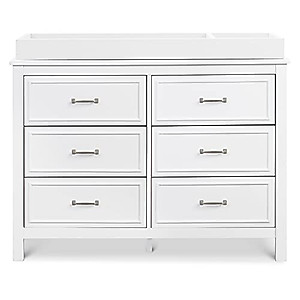 DaVinci Charlie 6-Drawer Double Dresser in White