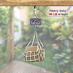 SELEWARE 20 Pieces Q-Hanger, Home Christmas Lights Hanger Hooks for Easy Release Outdoor Wire and Fairy Lights, Heavy Duty 40 LB Capacity