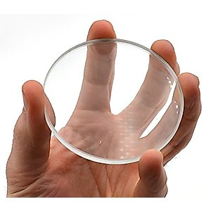 Double Concave Lens, 500mm Focal Length, 3" (75mm) Diameter - Spherical, Optically Worked Glass Lens - Ground Edges, Polished - Great for Physics Classrooms - Eisco Labs