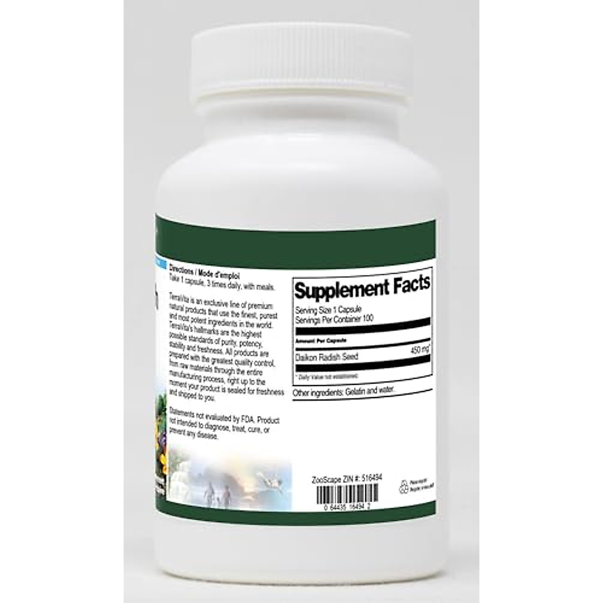 Daikon Radish Seed - 450 mg (100 Capsules, ZIN: 516494)