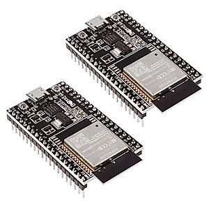 2pcs ESP32-DevKitC core Board ESP32 Development Board ESP32-WROOM-32U WiFi Bluetooth Development Board for Arduino IDE (WROOM-32D)