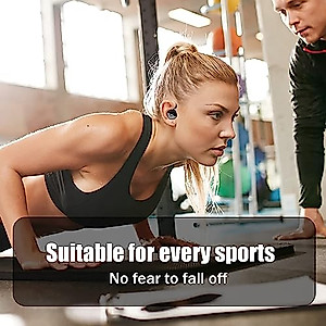 ESSONIO Open Ear Headphones air Conduction Headphones Bluetooth Workout Headphones Open Ear Earbuds Noise Cancelling Headphones for Sports Running