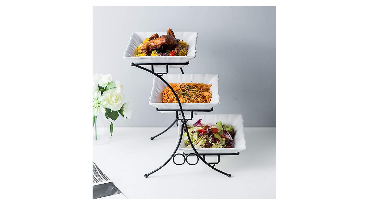 Porcelain Baking Set - 3 Tier Buffet Server