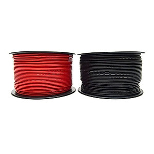 16 Gauge Red & Black 500 Feet Each Primary Power Wire Remote Car Audio Home