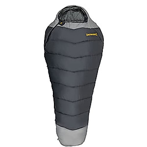 Browning Camping Denali -30° Mummy Sleeping Bag, Charcoal/Gray