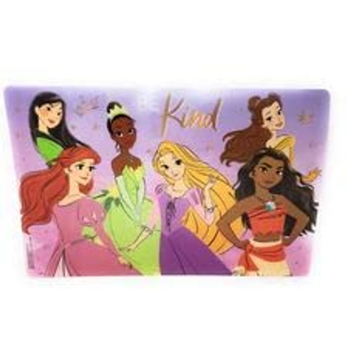 Ja'Cor DP Princess Placemat with Be Kind and Princesses Graphics, BPA-Free Plastic