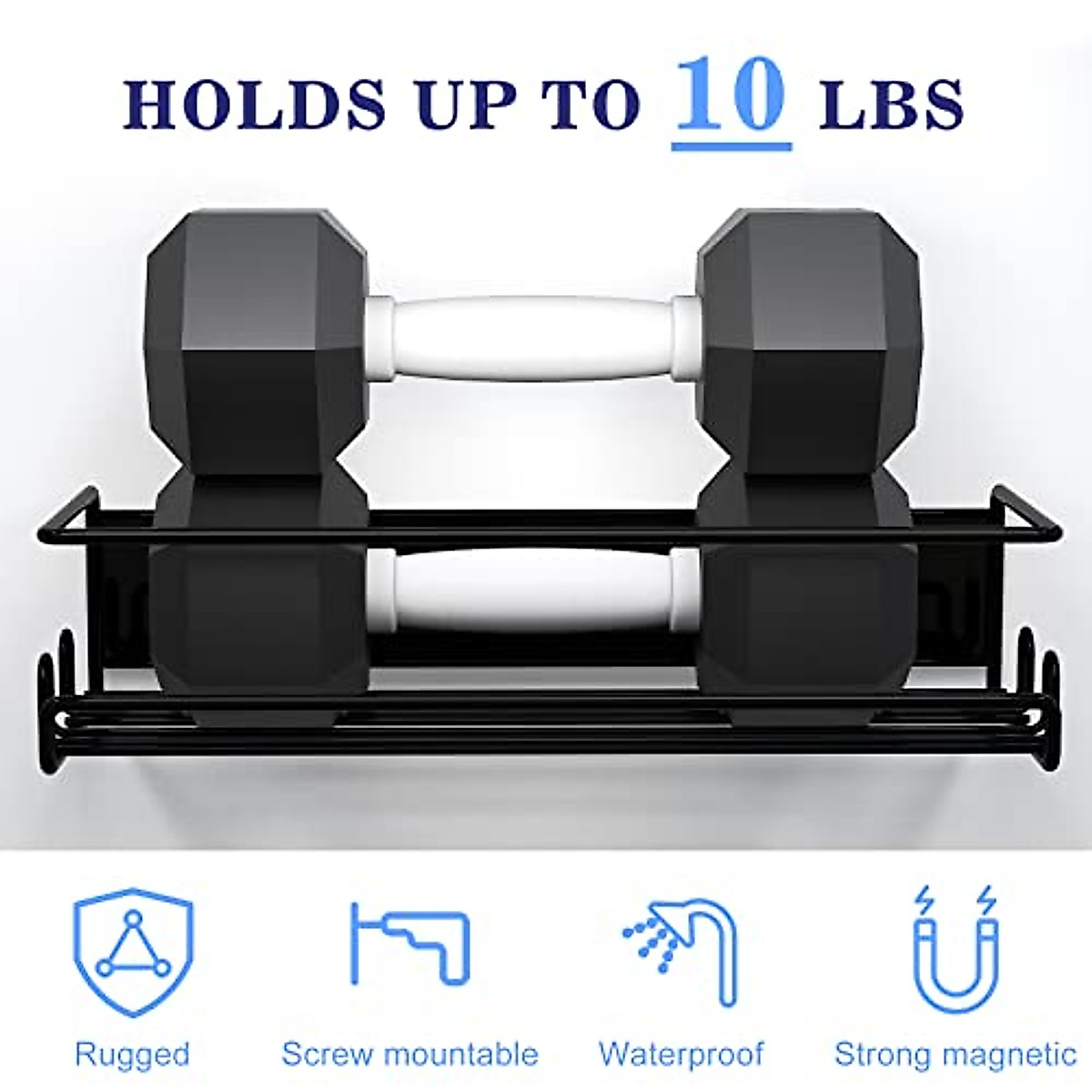 Deinyi Magnetic Spice Rack for Refrigerator, Spice Rack, Spice Organizer, Magnetic Spice Rack, Spice Storage, Spice Rack for Spice Jars and Spice Bottles, Storage Rack with 24 Hooks, Metal Black