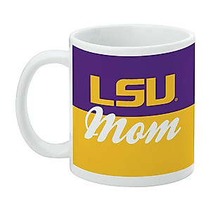 GRAPHICS & MORE LSU Mom Ceramic Coffee Mug, Novelty Gift Mugs for Coffee, Tea and Hot Drinks, 11oz, White