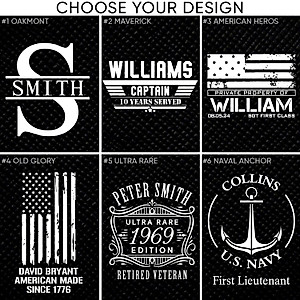 HomeWetBar Naval Anchor Personalized Buckman Rocks Glass - Navy Gift (Customized Product)