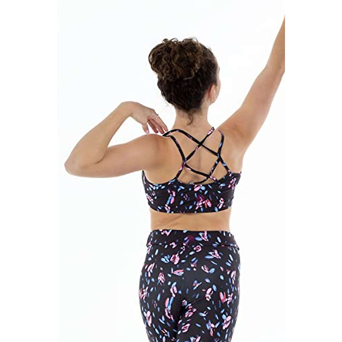 Bloch Girls' Remi X-Back Bra Top, Falling Petal, 16