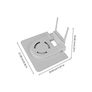 SOESFOUFU Wall Bracket Wall Outlet Organizer Router Wall Mount Bracket Outlet Storage Shelf for Home Wall Outlet Rack Outlet Shelf for Home Floating Router Rack Router Holder White Plastic