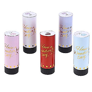 Confetti Cannon，Party Poppers Confetti Shooters Biodegradable Confetti Birthday Confetti 4 Inches-(5pcs) Wedding, New Year Kids Birthday Party Supplies