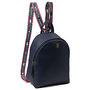 Tommy Hilfiger Adrienne II Small Dome Backpack Pebble PVC Tommy Navy One Size