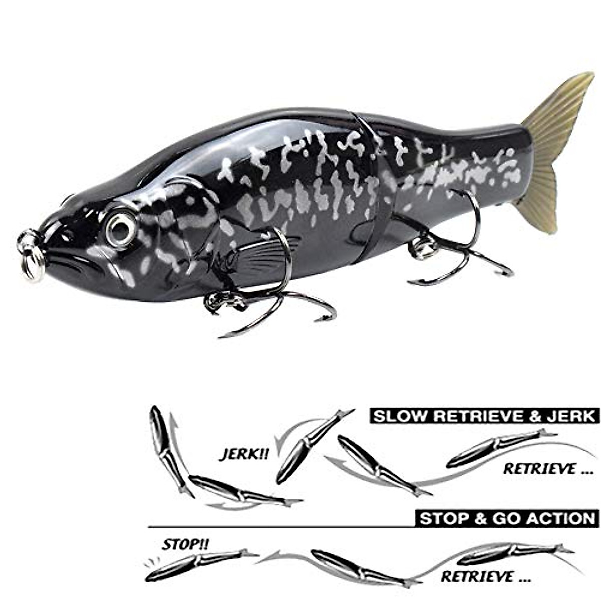 16.5cm Glide Shad Swimbait Wobblers Big Game Lures Fishing Slide Baits Sinking Floating Fishing Tackle Lure (Color : CC19S-05 SINK)