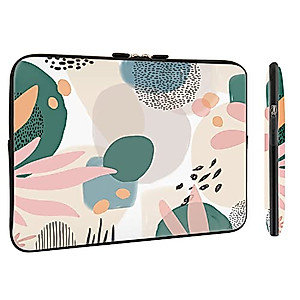 Lapac Laptop Sleeve Bag 13-14 Inch Abstract Art Sketch, Water Repellent Neoprene Light Weight Computer Skin Bag, Pink Notebook Carrying Case Cover Bag for 13/14 Inch MacBook Pro, MacBook Air