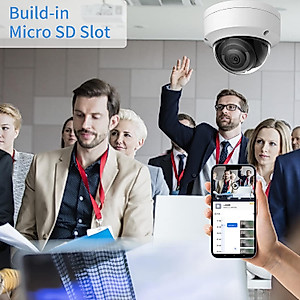 Hikvision IP Camera 8mp DS-2CD2183G2-I 2.8mm Lens AcuSense Vandal WDR Fixed Dome Network Camera PoE Camera,IR 30m,H.265+,IP67,IK10,International Version