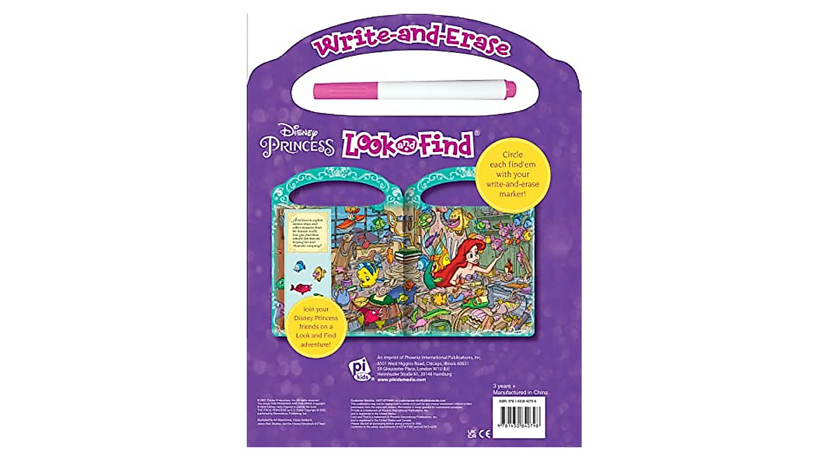 Disney Princess: Write and Ease Look and Find Book