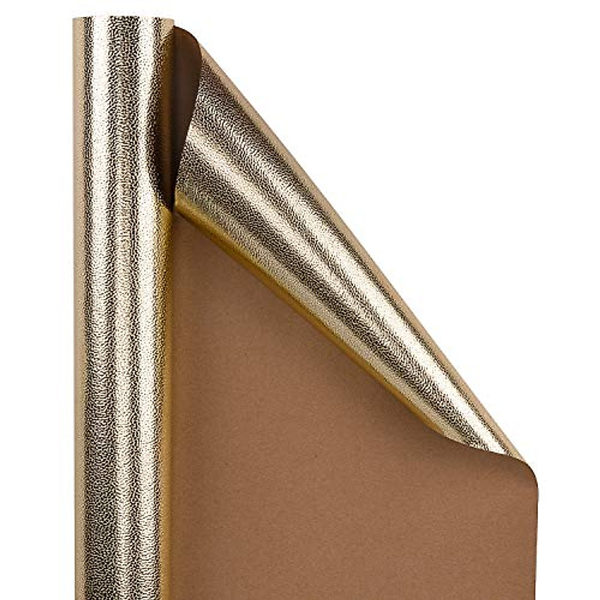 WRAPAHOLIC Wrapping Paper Roll - Mini Roll - 17 Inch x 16.5 Feet - Sparkle Gold for Birthday, Holiday, Wedding, Baby Shower