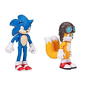 SONIC THE HEDGEHOG 2 The Tornado Playset - Biplane Vehicle, Sonic Figure and Exclusive Tails Figure, Spin The Planes Propeller and Pose Sonic on The Wings with This Interactive Playset!