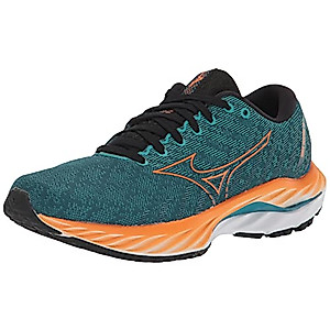 Mizuno Men's Wave Inspire 19 Running Shoe, Ink Blue/Bird of Paradise, 10
