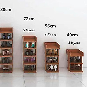 AVEO Shoe Rack White Narrow Shoe Rack for Entryway, Fashionable Simple Shoe Rack Suitable for Home Offiice 25 * 24 * 40cm (Multiple Choices) Shoe Cabinet (Size : 5 Layers of White)