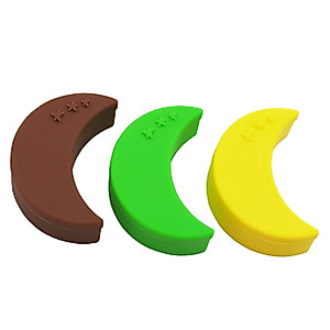 KUVIS 12ml Moon Silicone Containers Concentrate Non-stick Oil Silicone Jars For Wax Food Grade (3)