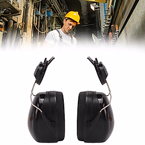 Dilwe Outdoor Earmuffs, Protective Soundproofing Earmuffs/Noise Reduction Helmet Soundproofing Earmuffs (Black) Other tactical supplies