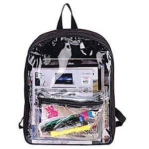 Clear PVC Backpack by Ensign Peak (Black)