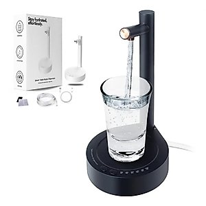 Invisible Smart Desktop Water Dispenser and Bottle Filling Station with Water Pump - Universal 3/5 Gallon Size, USB Charging, Electric Water Jug Pump Perfect for Home, Office, and Outdoors (Dark Blue)