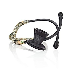 MDF Instruments Realtree Edge ProCardial Cardiology Stethoscope, Lightweight Titanium, Adult, Dual Head, Realtree Edge Tube, Titanium Black Chestpiece-Headset, MDF797TRTEBO