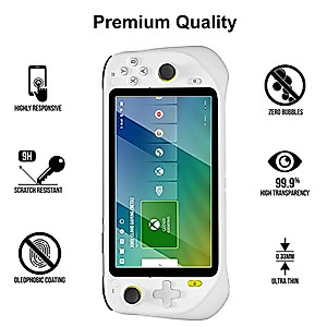 KUSTOMAZING Screen Protector for Logitech G Cloud Gaming Handheld Console - Ultra HD Tempered Glass/Precise Control/Anti-Scratch/Anti-Fingerprint/Easy Installation with Kit - 2 Packs