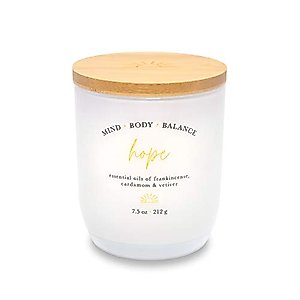 Aromatherapy Candle by Studio Oh! - Hope - 7.5-Ounce Coconut-Soy Blend Wax Scented Jar Candle for Home & Office - Burns up to 40 Hours