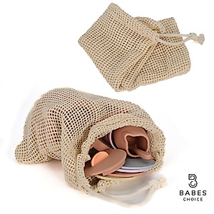 Babes Choice 12Pcs Silicone Tea Party Set for Little Girls, includes Storage Bag - Princess Tea Time, Kids Kitchen Pretend Play, BPA Eco-Friendly (Cream)