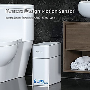 MOPALL Small Bathroom Trash Cans with Lids