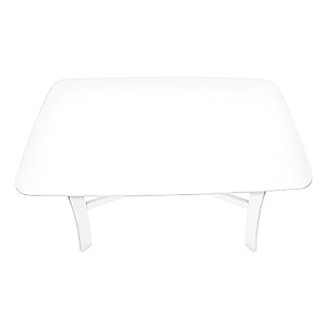 Monarch Specialties 1323, 48" Rectangular, Small, Kitchen, Room, White, Wood Legs Dining Table-36"X 48" Veneer Top, 47.25" L x 35.5" W x 29.5" H