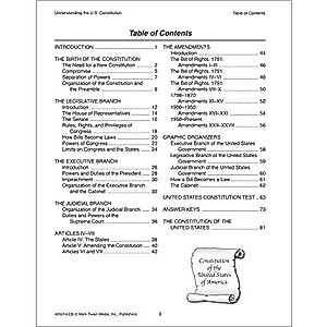 Mark Twain Understanding the US Constitution Workbook, Middle School History, Social Studies, American Civics and Government, Constitution of the United States, Classroom or Homeschool Curriculum