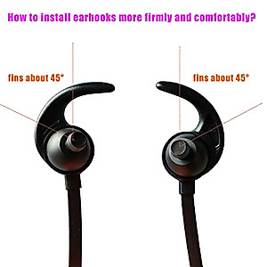 3 Pairs (LMS) Silicone Earbuds Tips Replacement Eartips 3 Pairs (LMS) Sports Earbuds Wingtips Rubber Ear Fins Stabilizer Earhook Compatible for Beats Flex Beats X Sony Jvc More in Ear Earpone