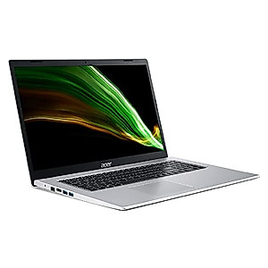 Acer 2022 Aspire 3 17.3" FHD IPS Laptop PC Intel 11th Gen 2-Core i3-1115G4 Intel UHD Graphics 12GB RAM DDR4 256GB NVMe SSD HDMI WiFi AC BT RJ-45 Webcam Windows 10 Home w/ RE Accessories