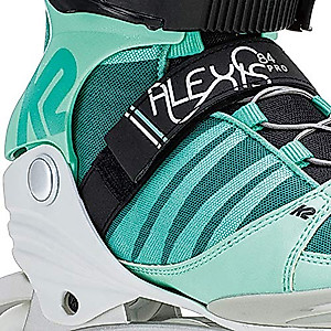 K2 Skate Women's Alexis 84 Pro Inline Skate, Green White, 7.5