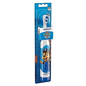 Spinbrush PAW Patrol Kid’s Electric Battery Toothbrush, Soft, 1 ct, Character May Vary