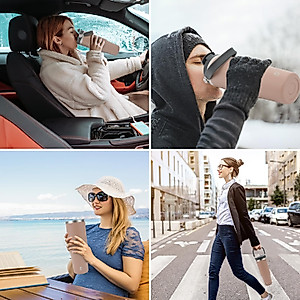 Riley Joy 40 oz 2.0 Stainless Steel Tumbler with Leak-Proof Lid and Straw, Double-Wall Vacuum Insulated Travel Mug for Coffee, Iced Tea, or Water - Ideal for Commutes and Outdoor