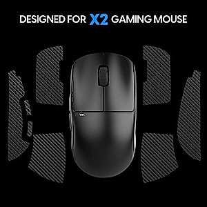Pulsar Gaming Gears X2 Wireless Anti Slip Mouse, Anti-Slip Tape Set, Polymer, Ultra Thin, Clean Removable 3M Tape for X2, Thin Type